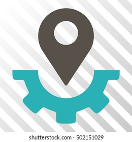 Grey Cyan Service Map Marker Toolbar Stock Vector (Royalty Free ...