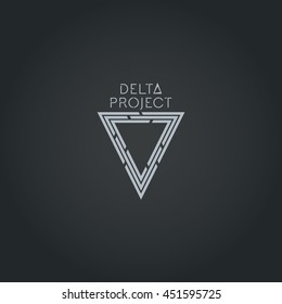 Orange Delta Project Logo Design Dark: เวกเตอร์สต็อก (ปลอดค่าลิขสิทธิ์ ...
