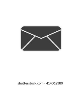 Grey Email Sms Message Icon Minimalism Stock Vector (Royalty Free ...