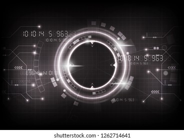 Grey Futuristic Game Technology Background Vector Stock Vector (Royalty ...