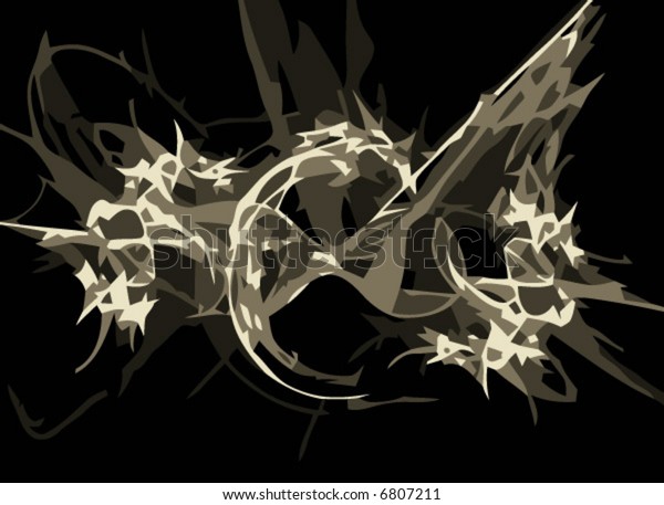 Grey Hard Core Design Stock Vector (Royalty Free) 6807211 | Shutterstock