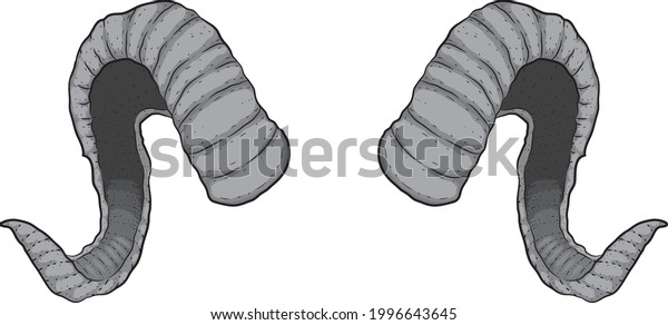 Grey Horn Vector Clip Art Transparent Stock Vector (Royalty Free ...