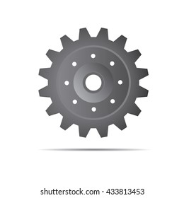 Grey Illustration Sprockets Vector Illustration Stock Vector (Royalty ...
