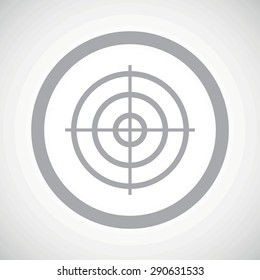 Grey Image Aim Circle On White Stock Vector (Royalty Free) 290631533 ...