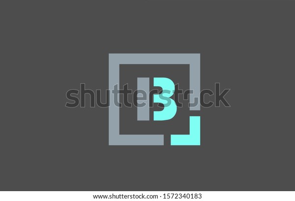 Grey Letter B Alphabet Logo Design 스톡 벡터(로열티 프리) 1572340183 | Shutterstock