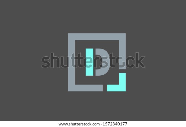 Grey Letter D Alphabet Logo Design Stock Vector (Royalty Free ...