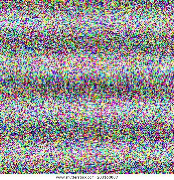Grey Noise On Tv Screen Dark Stock Vector (Royalty Free) 280168889