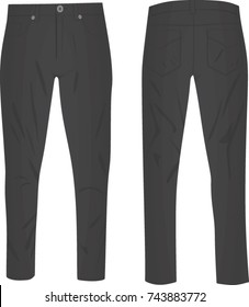 Grey Pants Vector Illustration Stock Vector (Royalty Free) 743883772 ...