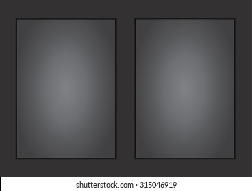 Grey Paper Template Blank Stock Vector (Royalty Free) 315046919