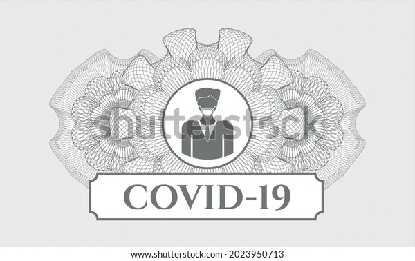 Grey Passport Emblem Vector Illustration Detailed Stock Vector (Royalty ...