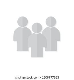 Grey People Icon Vector Illustration Stock Vector (Royalty Free ...