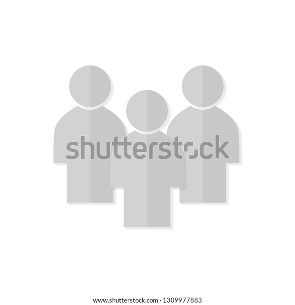 Grey People Icon Vector Illustration Stock Vector (Royalty Free ...