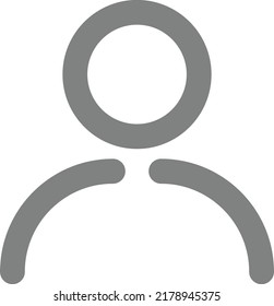 Grey Person Icon People Icon Vector Stock Vector (Royalty Free ...
