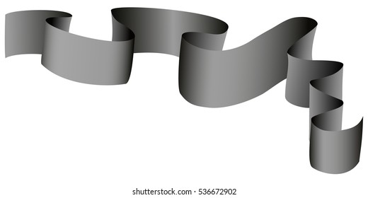 Grey Ribbon Banner Stock Vector (Royalty Free) 536672902 | Shutterstock