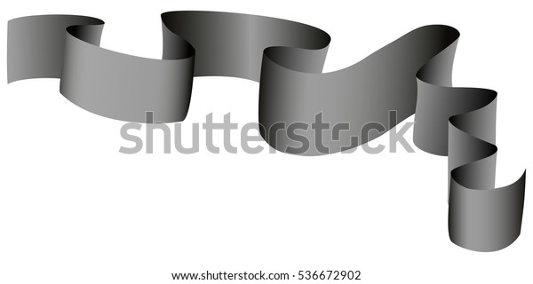 Grey Ribbon Banner Stock Vector (Royalty Free) 536672902 | Shutterstock