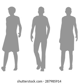 Human Body Silhouette Gender Neutral Person Stock Vector (Royalty Free ...