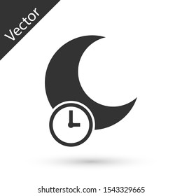 Paper Cut Sleeping Moon Icon Isolated Stock Vector (Royalty Free ...