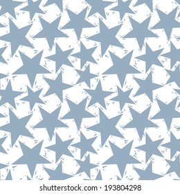 Grey Stars Seamless Pattern Stock Vector (Royalty Free) 193804298 ...