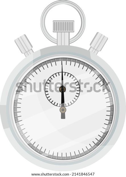 Grey Stopwatch Illustration Vector On White Stock Vector (Royalty Free ...