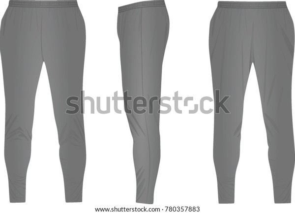 Grey Tracksuit Bottom Vector Illustration Stock Vector (Royalty Free ...