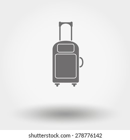 Grey Web Icon Suitcase Vector Illustration Stock Vector (Royalty Free ...