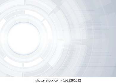 Grey White Abstract Technology Background Various Stock Vector (Royalty ...