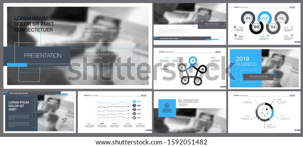 Grey White Blue Black Infographic Design Stock Vector (Royalty Free ...