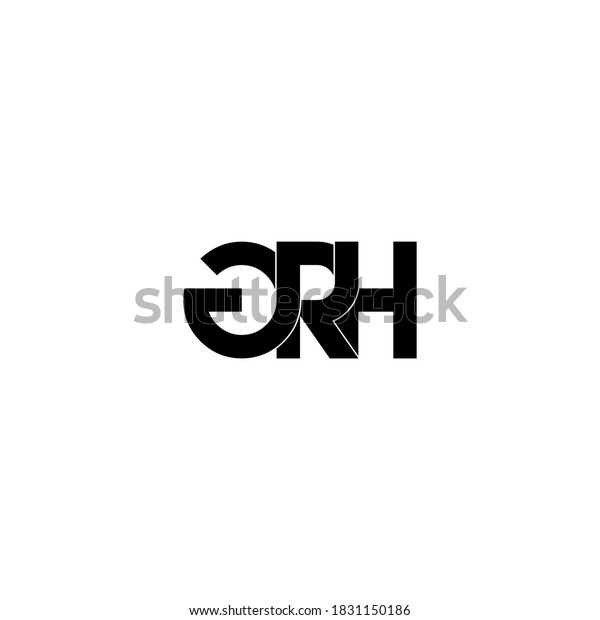 Grh Letter Original Monogram Logo Design: vetor stock (livre de ...