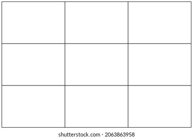 Grid Line Size 9 Spaces Used Stock Vector (Royalty Free) 2063863958 ...