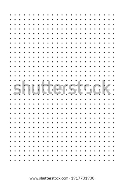 Grid Paper Dotted Grid On White Stock Vector (Royalty Free) 1917731930 ...