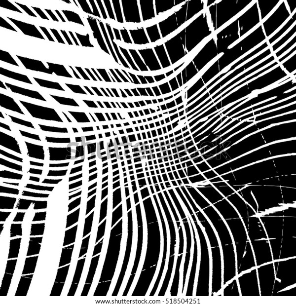 Grid Wavy Distress Overlay Texture Your Stock Vector (Royalty Free ...