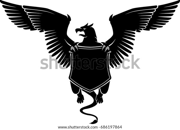 Griffin Emblem Stock Vector (Royalty Free) 686197864 | Shutterstock