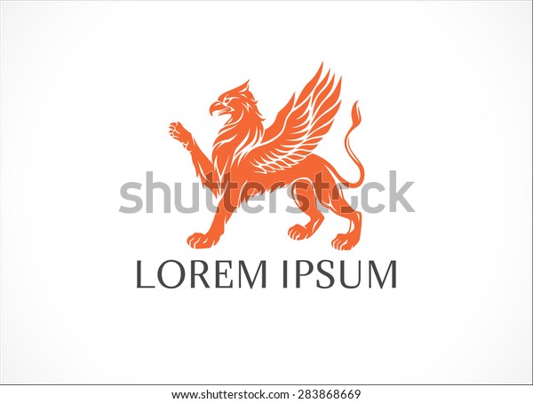 Griffin Icon Vector Logo Design Template Stock Vector (Royalty Free ...