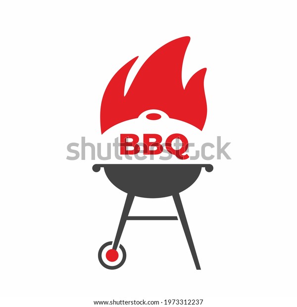 Grill Barbecue Flame Fire Bbq Vector Stock Vector (Royalty Free ...