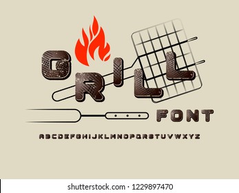 3,744 Grill font Images, Stock Photos & Vectors | Shutterstock
