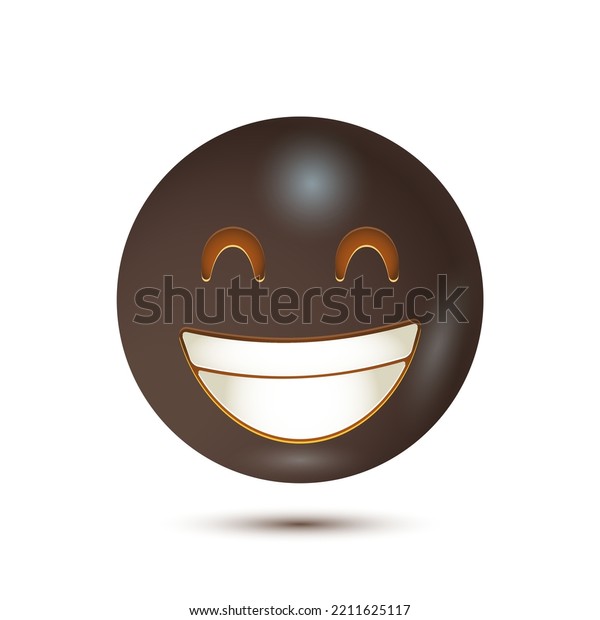 Grin Beaming Face Smiley Eyes Cheesy Stock Vector (Royalty Free ...