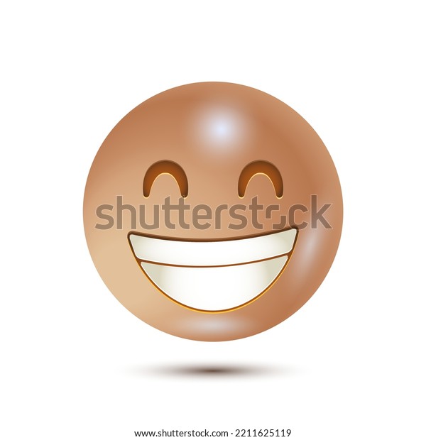 Grin Beaming Face Smiley Eyes Cheesy Stock Vector (Royalty Free ...