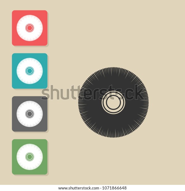 Grinding Polishing Vector Icon Symbol Web Stock Vector (Royalty Free ...
