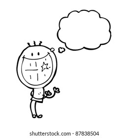 Grinning Cartoon Doodle Man Stock Vector (Royalty Free) 87838504 ...