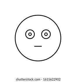 Grinning Emotions Icon Simple Line Outline Stock Vector (Royalty Free ...