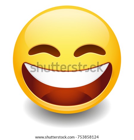 Grinning Expression Emoji Smiley Face Vector Stock Vector (Royalty Free ...
