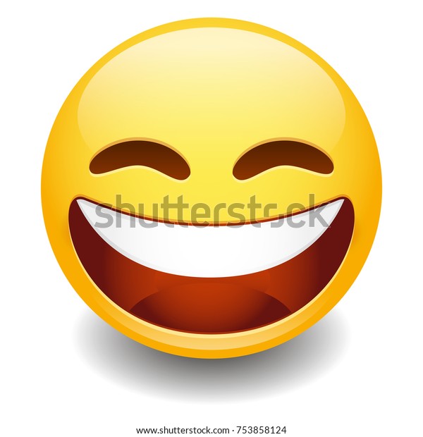 Grinning Expression Emoji Smiley Face Vector Stock Vector (Royalty Free ...