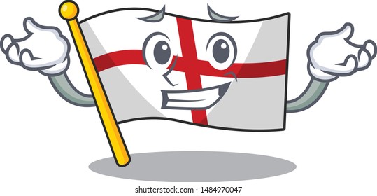 Grinning Flag England Cartoon Shape Stock Vector (Royalty Free) 1484970047