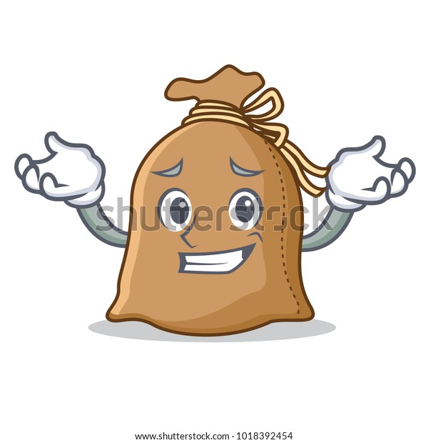 Grinning Sack Character Cartoon Style Stock Vector (Royalty Free ...
