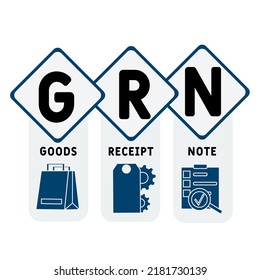 Grn Goods Receipt Note Acronym Business Stock Vector (Royalty Free ...