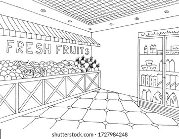 2,626 Grocery Drawing Images Stock Vectors, Images & Vector Art ...