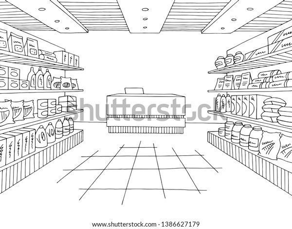 10,602 Supermarket Sketch Images, Stock Photos & Vectors | Shutterstock