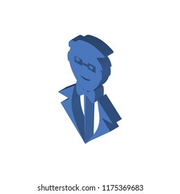 Groom Avatar Isometric Left Top View Stock Vector (Royalty Free ...