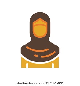 Groom Muslim Wedding Icon Solid Glyph Stock Vector (Royalty Free ...