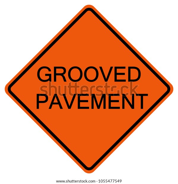 Grooved Pavement Symbol Signvector Illustration Isolate: เวกเตอร์สต็อก ...